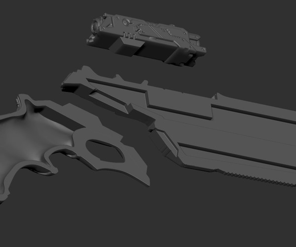 ArtStation - Sci fi gun - 3d printing file. | Resources