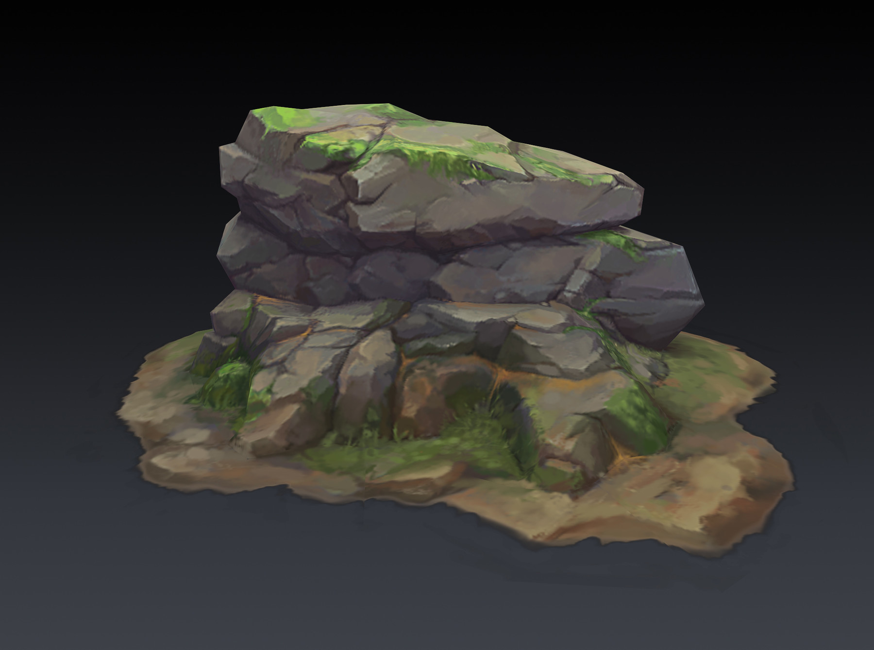 ArtStation - Hand painted stone texture（max、obj、fbx、tga） | Resources