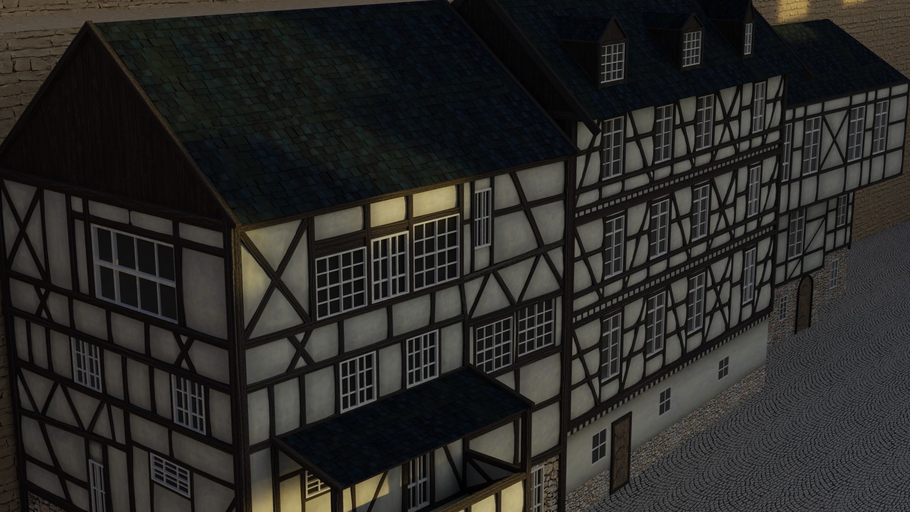 ArtStation - Half-Timbering houses 1,2,3 | Game Assets