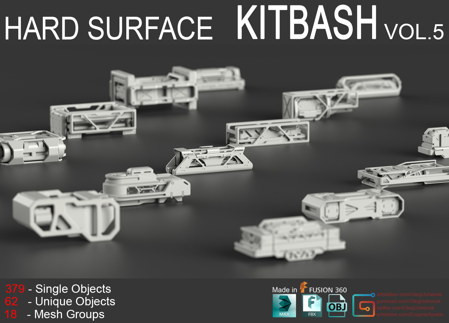 ArtStation - Hard Surface KitBash Vol 5 | Resources
