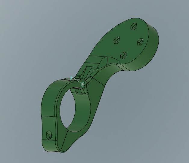 ArtStation - Bryton Handlebar Mount Front Rider 100 310 330 530 3D ...