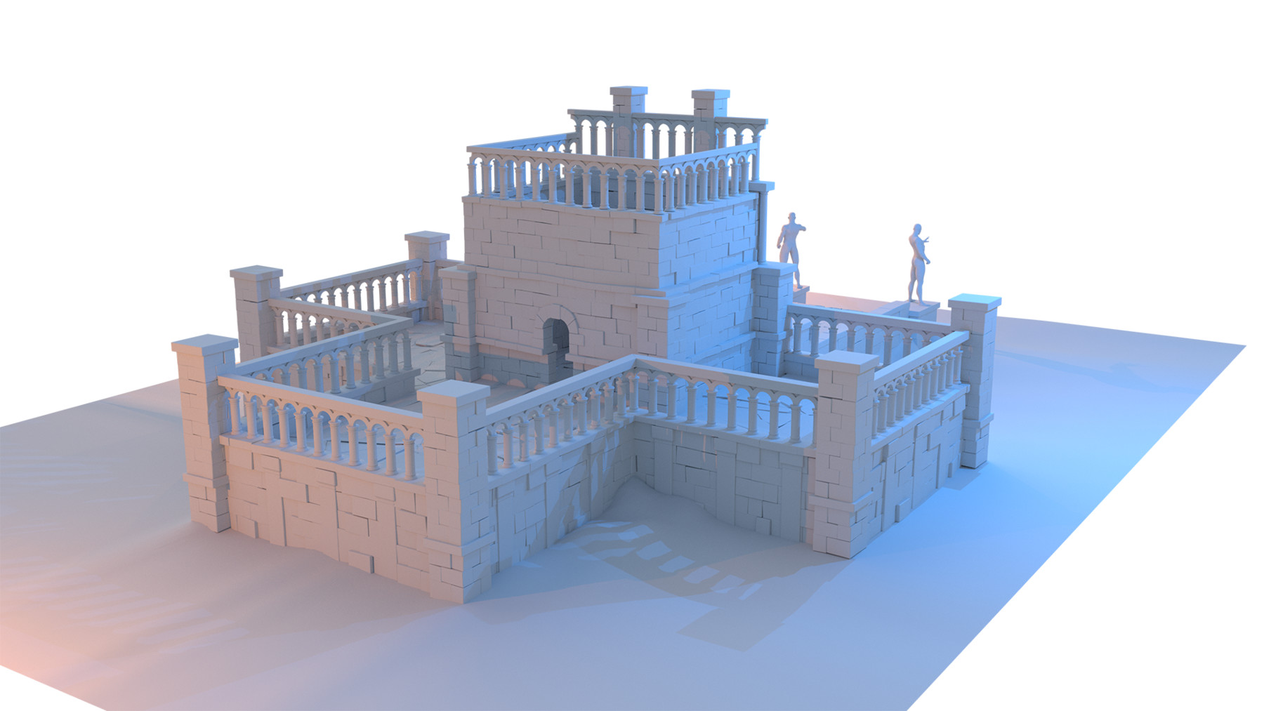 ArtStation - FREE Simple 3D Temple | Resources