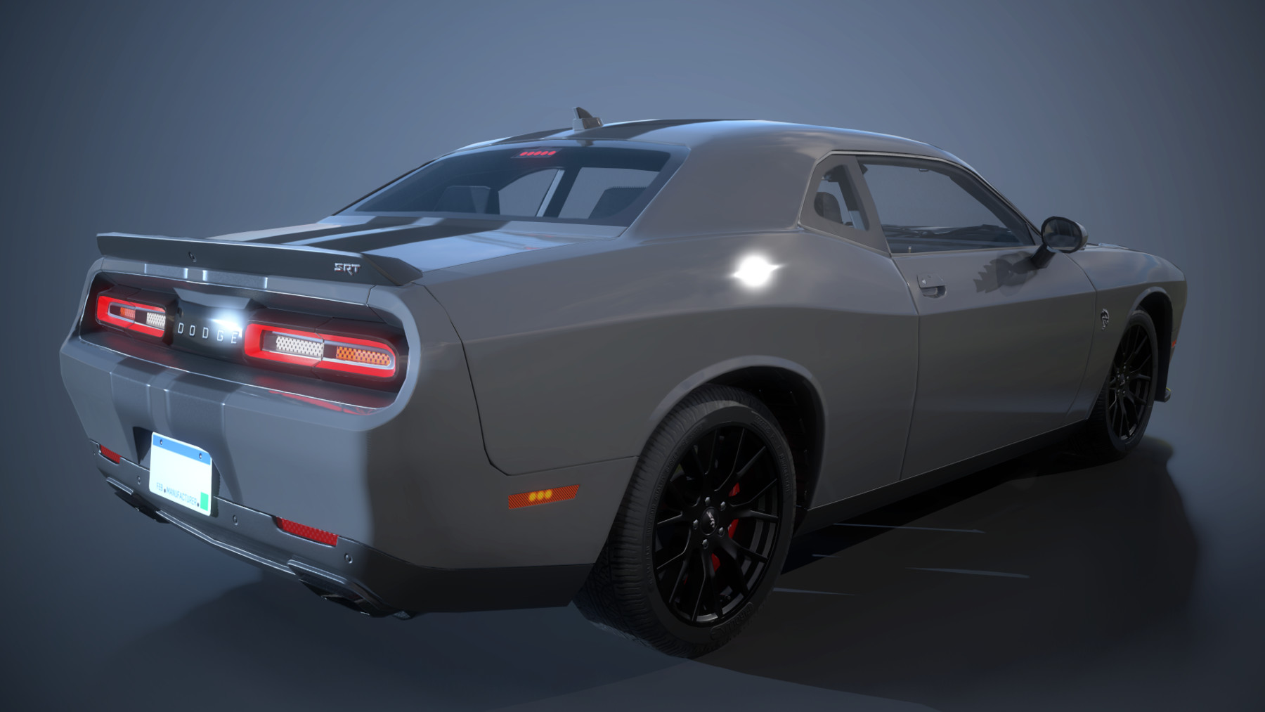 ArtStation - Dodge Challenger Hellcat 2016 (Game Ready + No Trademark ...