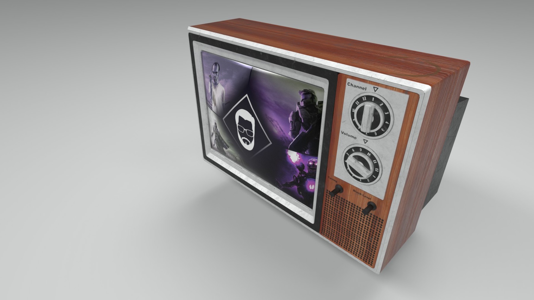 ArtStation - CRT TV - Game Ready Asset | Resources