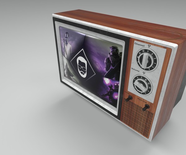 ArtStation - CRT TV - Game Ready Asset | Resources