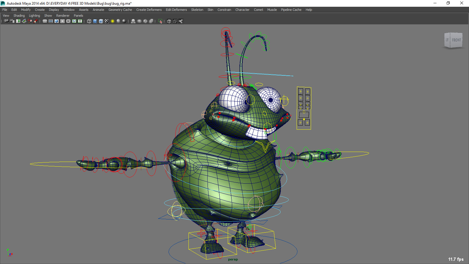 ArtStation - Cartoon Bug Maya Rig | Resources