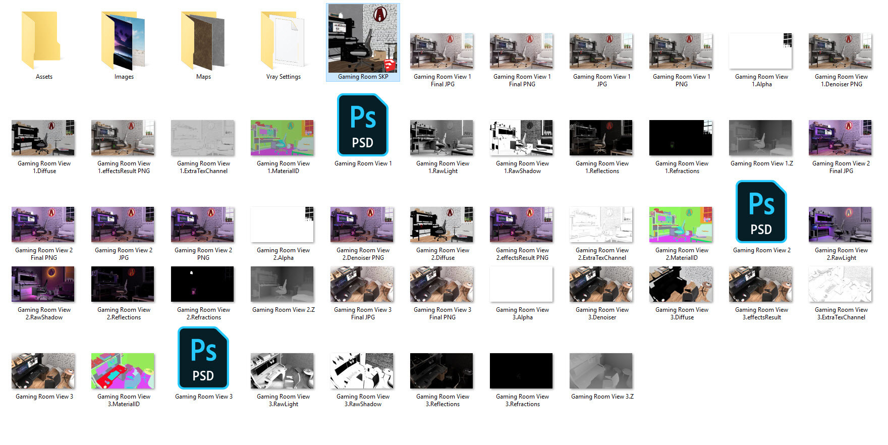 ArtStation - Gaming Room 3D Model | Resources
