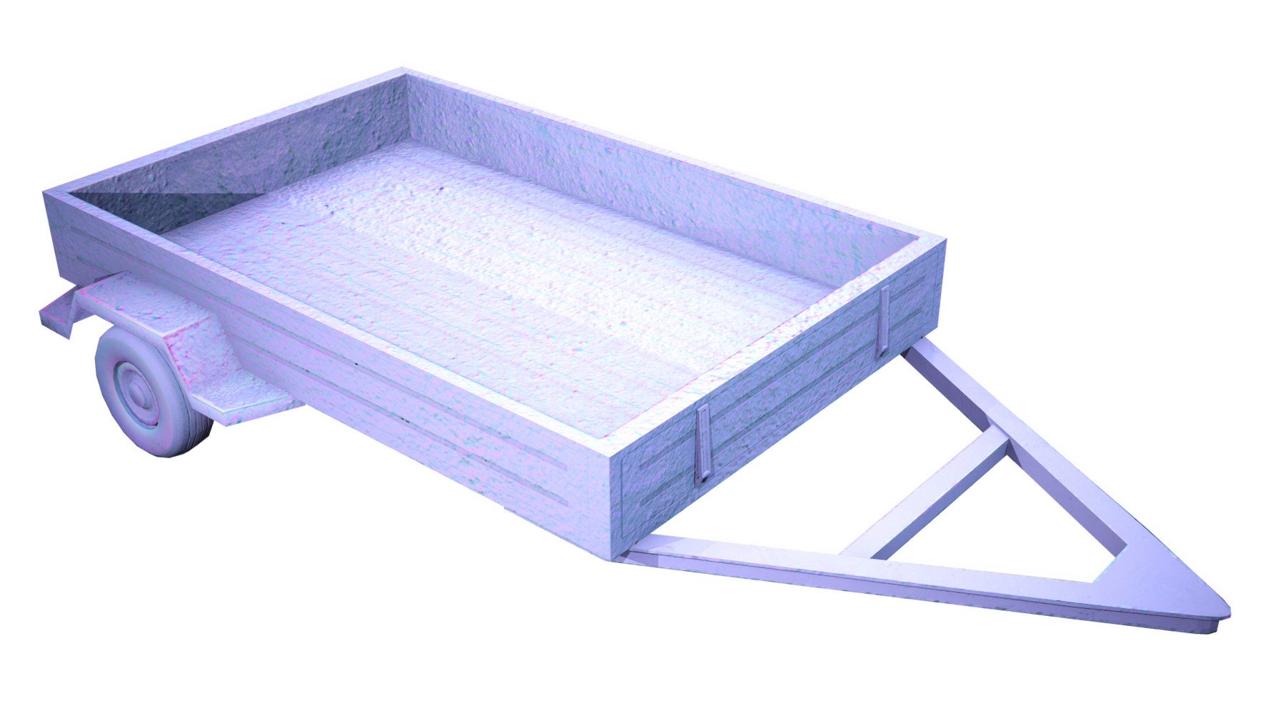 ArtStation - Game-Ready Utility Trailer 3D Model | Game Assets