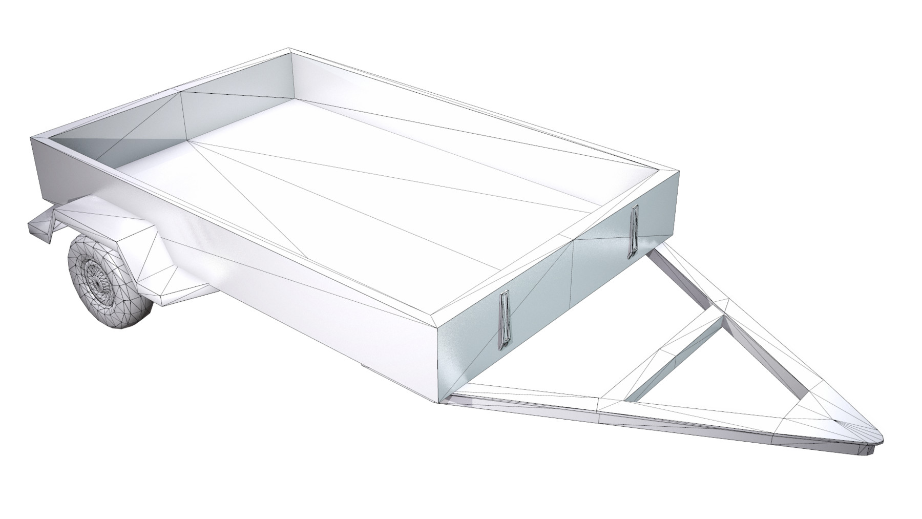 ArtStation - Game-Ready Utility Trailer 3D Model | Game Assets