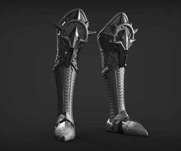 ArtStation - Set of Armored Footwear | Resources