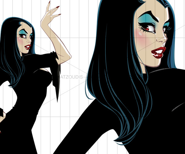 ArtStation - Vampire girl (Vector) | Artworks