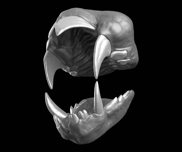 ArtStation - CREATURE KITS: Vampire Bat Teeth & Gums - High Poly OBJ ...
