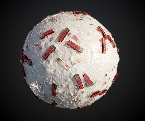 ArtStation - Shotgun Shell Casings Snow Seamless PBR Texture | Game Assets