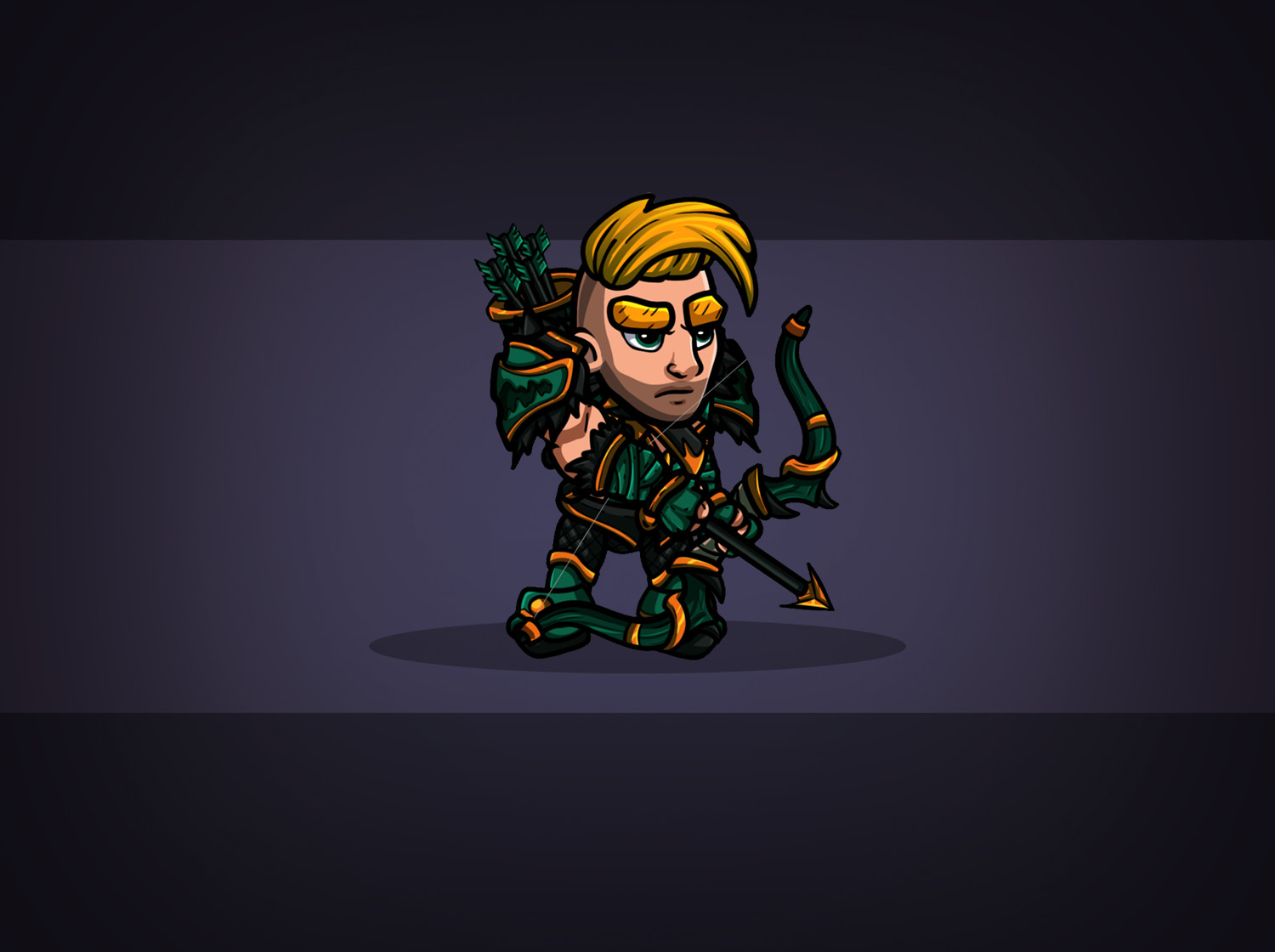 ArtStation - 2D Fantasy Human Hunter | Game Assets