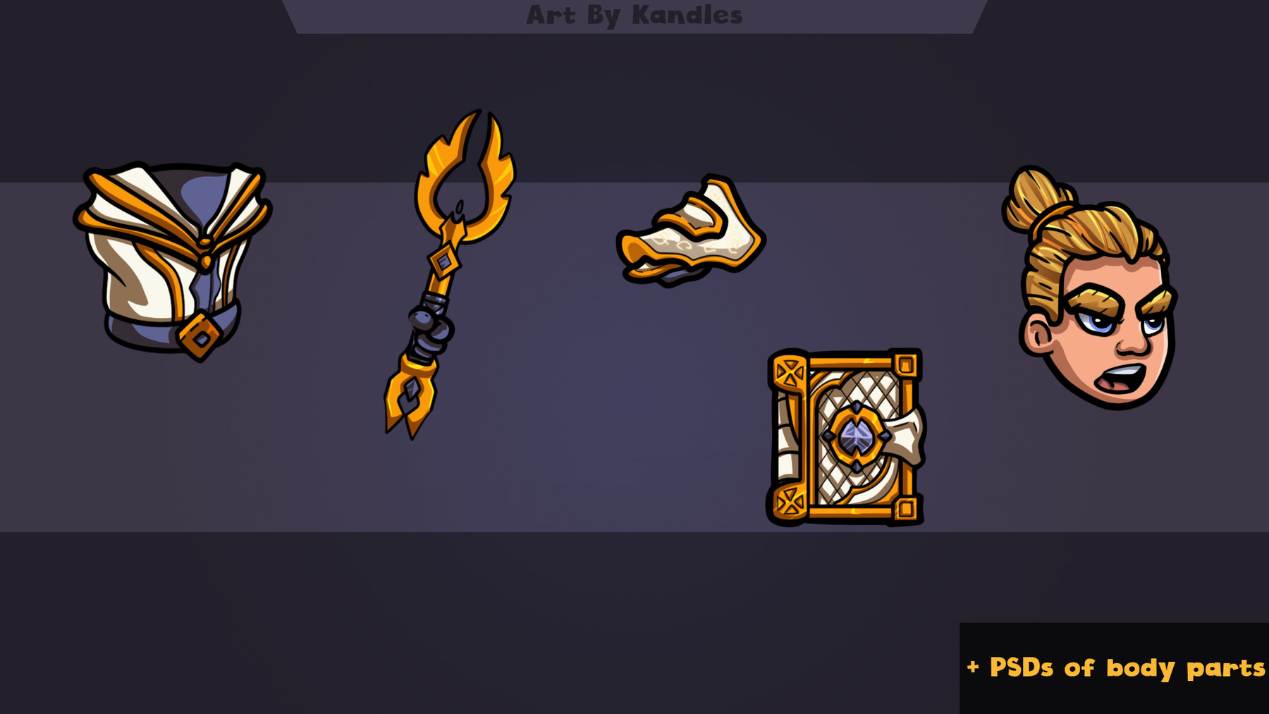 ArtStation - 2D Fantasy Human Priest | Game Assets