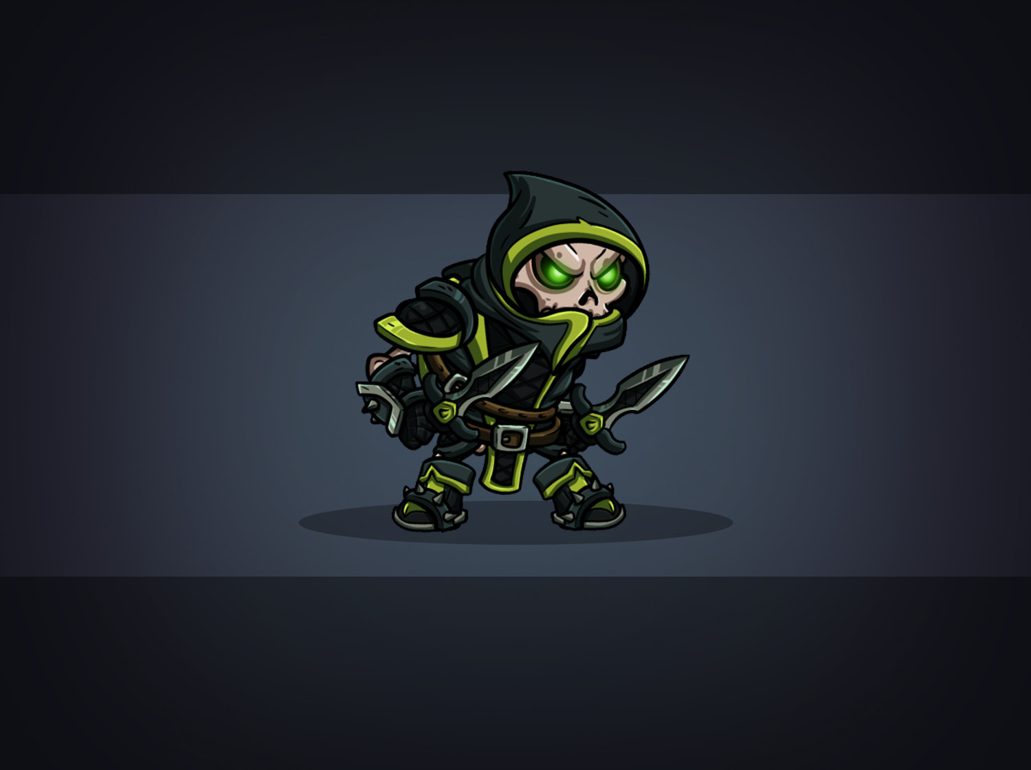 ArtStation - 2D Fantasy Skeleton Bandit | Game Assets