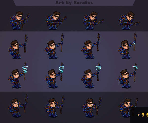 ArtStation - 2D Fantasy Human Heroes | Game Assets