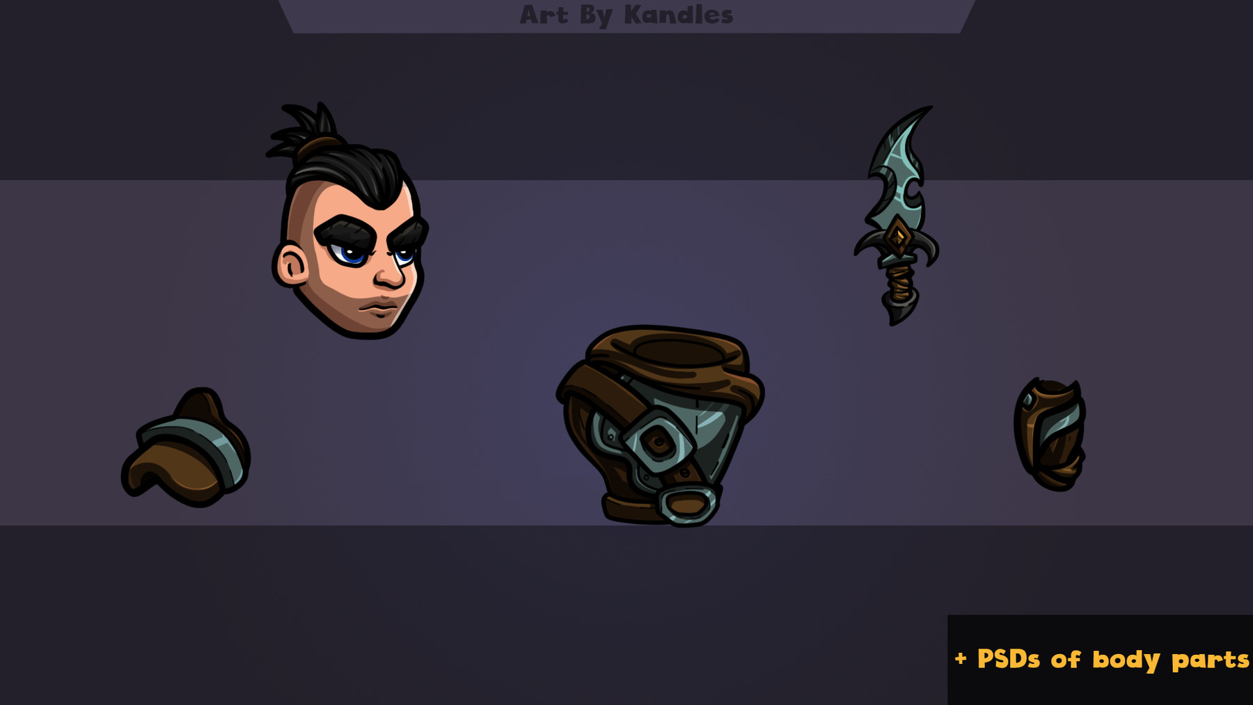 ArtStation - 2D Fantasy Human Heroes | Game Assets