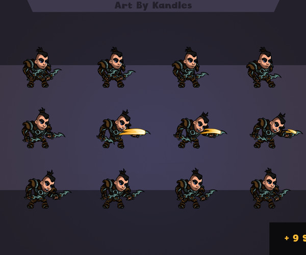 ArtStation - 2D Fantasy Human Heroes | Game Assets