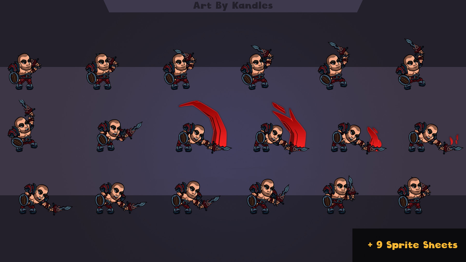 ArtStation - 2D Fantasy Human Heroes | Game Assets