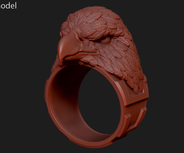 ArtStation - Eagle vol1 ring 3D print model | Resources