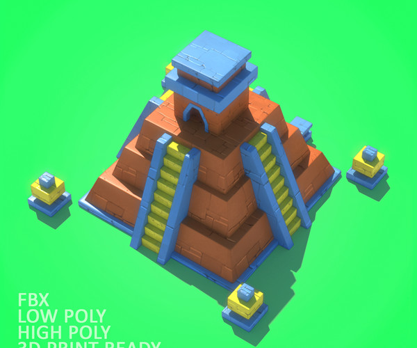 ArtStation - Mayan Pyramid Cartoon | Resources