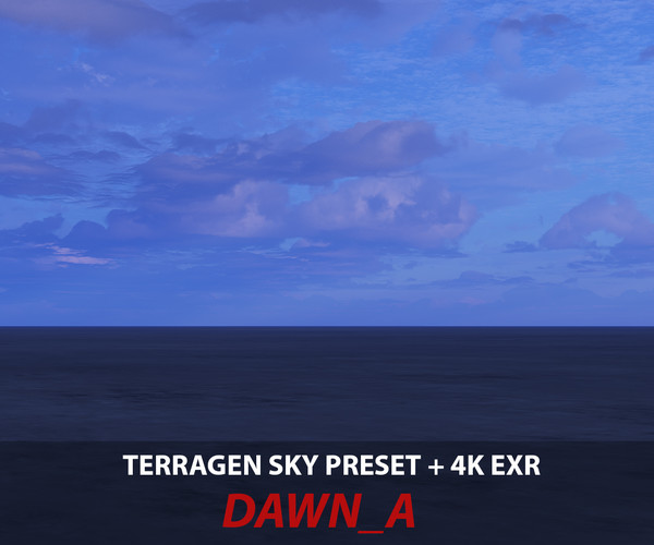 ArtStation - Terragen 4 sky preset--DAWN_A | Resources
