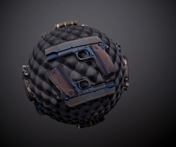 ArtStation - Gun Pistol Weapon Case Seamless PBR Texture | Game Assets