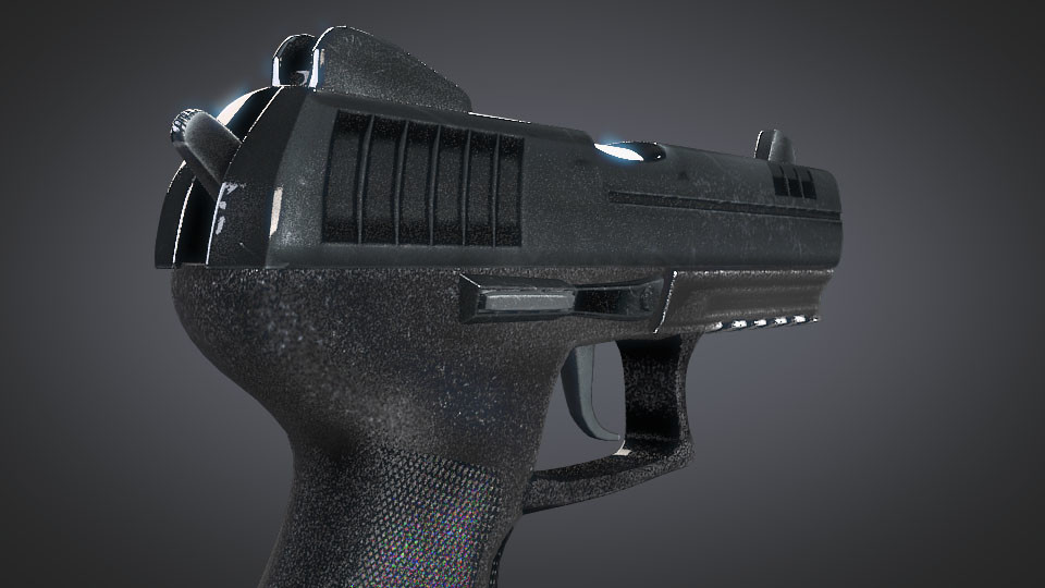 ArtStation - Stylized Hand Gun 3D Model | Resources