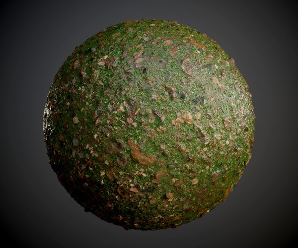 ArtStation - Grass Stones Soil Ground Seamless PBR Texture | Game Assets