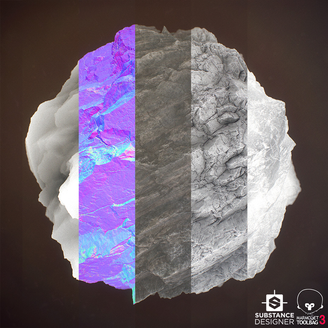 ArtStation - Granite Cliff - Substance Designer Material | Resources