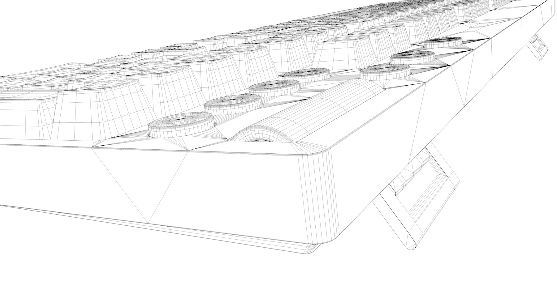 ArtStation - Wireless RGB Computer Keyboard 3D Model | Game Assets