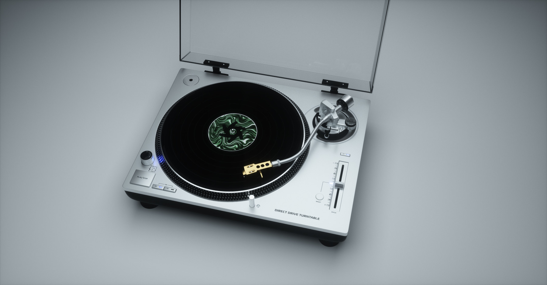 ArtStation - Technics Turntable Vinyl Record Player 3D Model | Resources