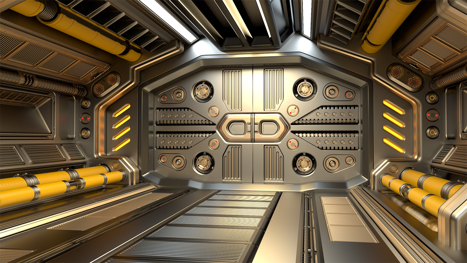 ArtStation - Sci Fi Modular Corridor 3D model | Game Assets