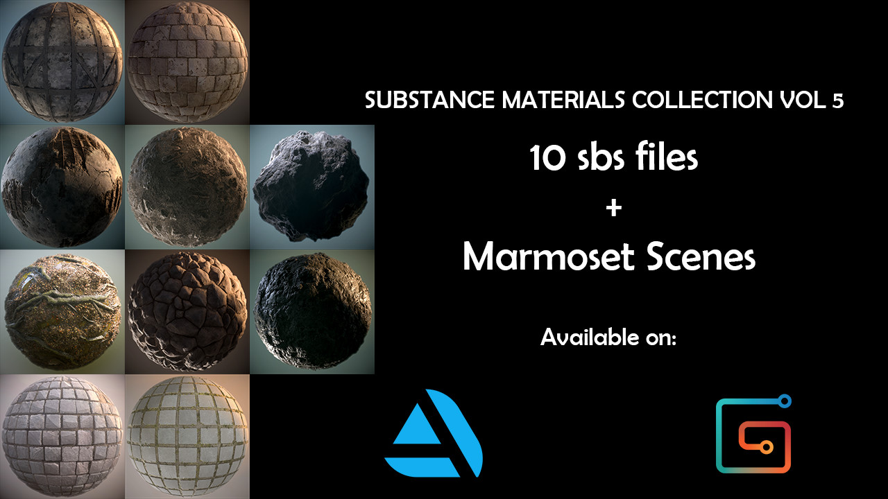 ArtStation - Substance Materials collection vol 5 | Game Assets