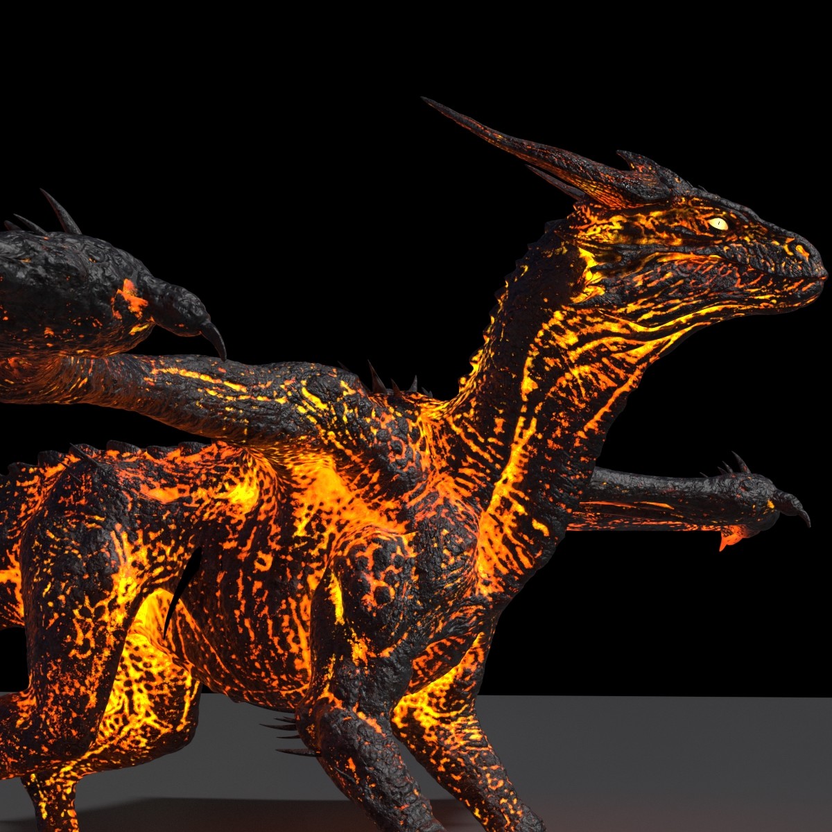 ArtStation - Stone Dragon Maya Rig | Game Assets