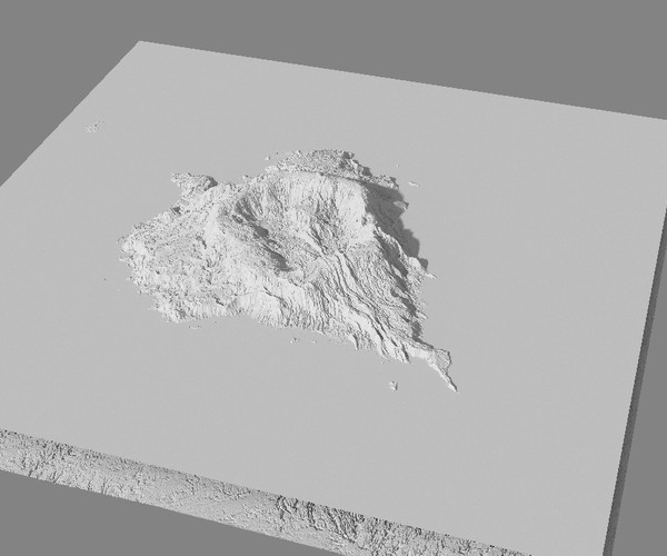 ArtStation - TERRAIN OBJ + HEIGHTMAP -- VOLCANIC ISLAND | Resources
