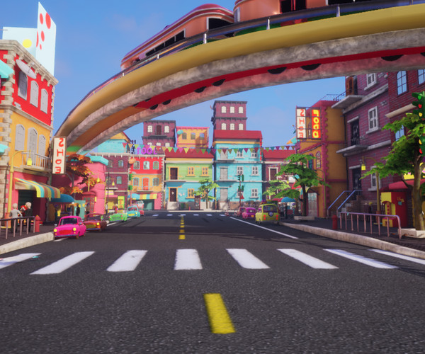 ArtStation - UE4 - Asset - Background - Cartoons - Hight poly | Resources
