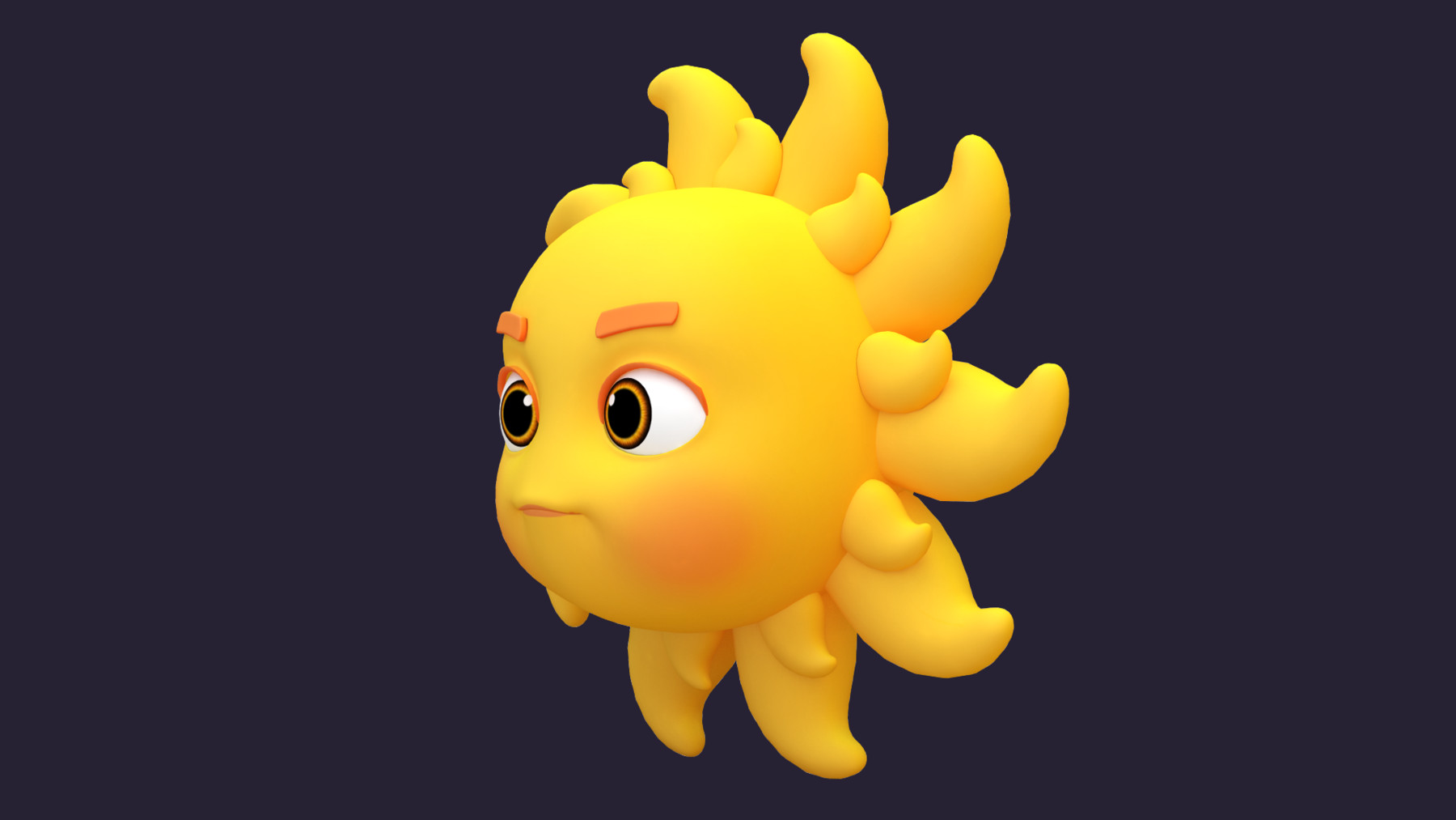 ArtStation - Asset - Cartoons - Character - Sun | Resources