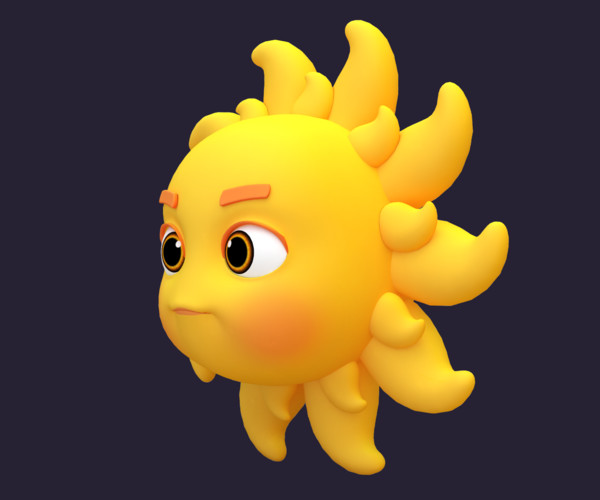 ArtStation - Asset - Cartoons - Character - Sun | Resources