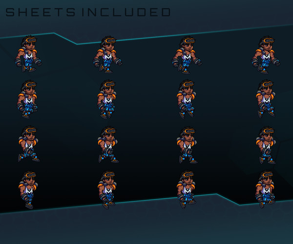 ArtStation - Scifi Mechanic Character | Game Assets