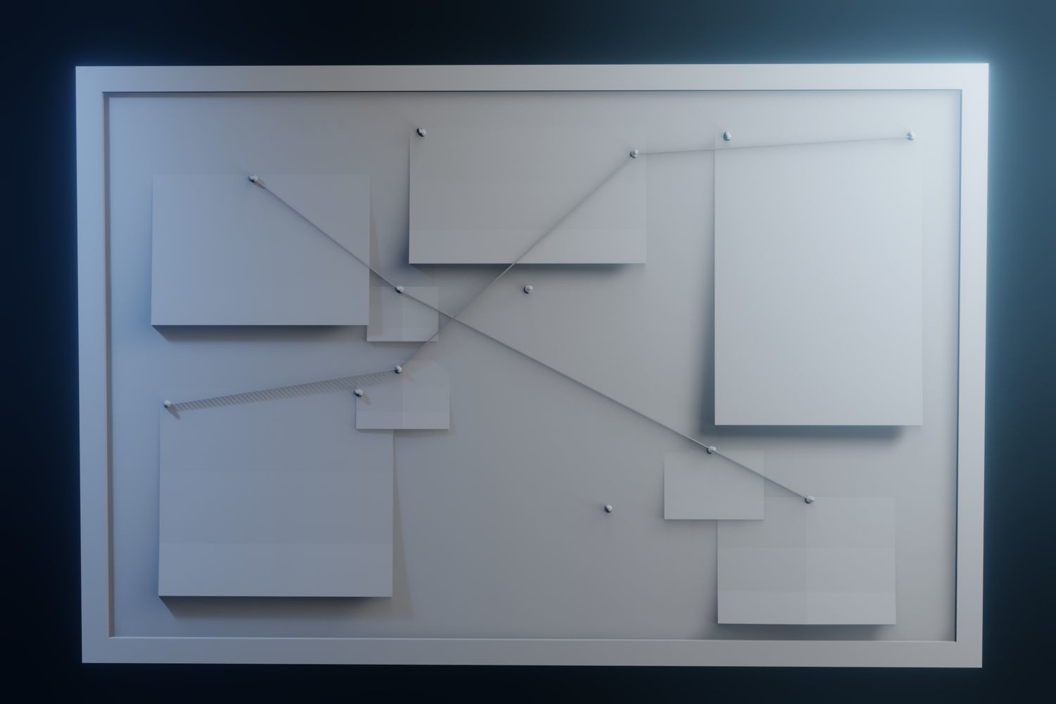 ArtStation - Police Pinboard Low-poly 3D model | Resources