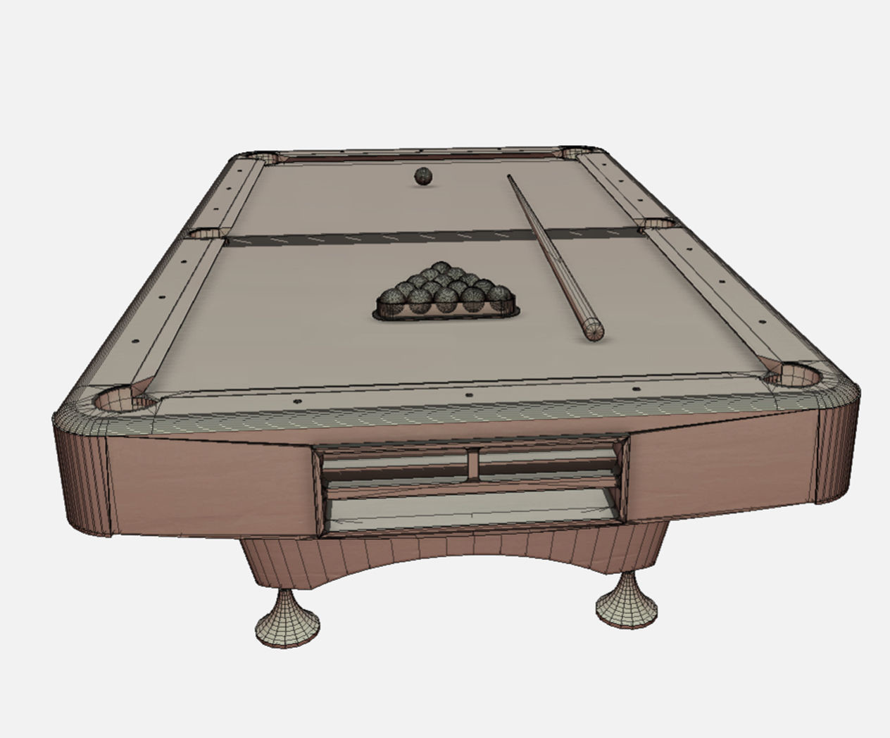 ArtStation - American Pool Table | Game Assets