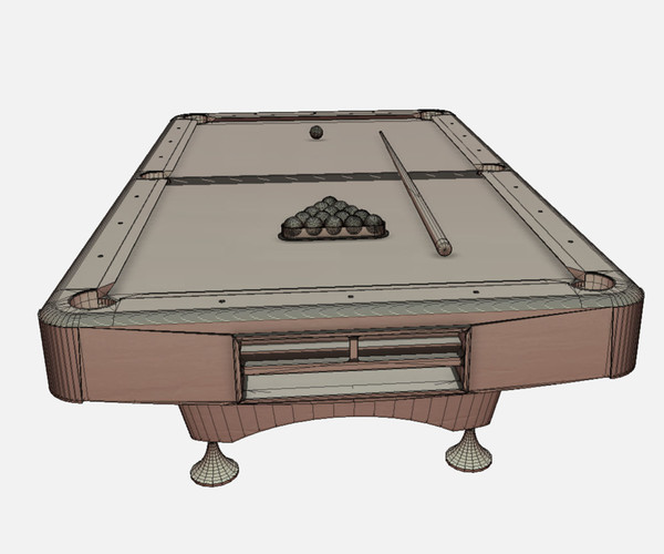 ArtStation - American Pool Table | Game Assets