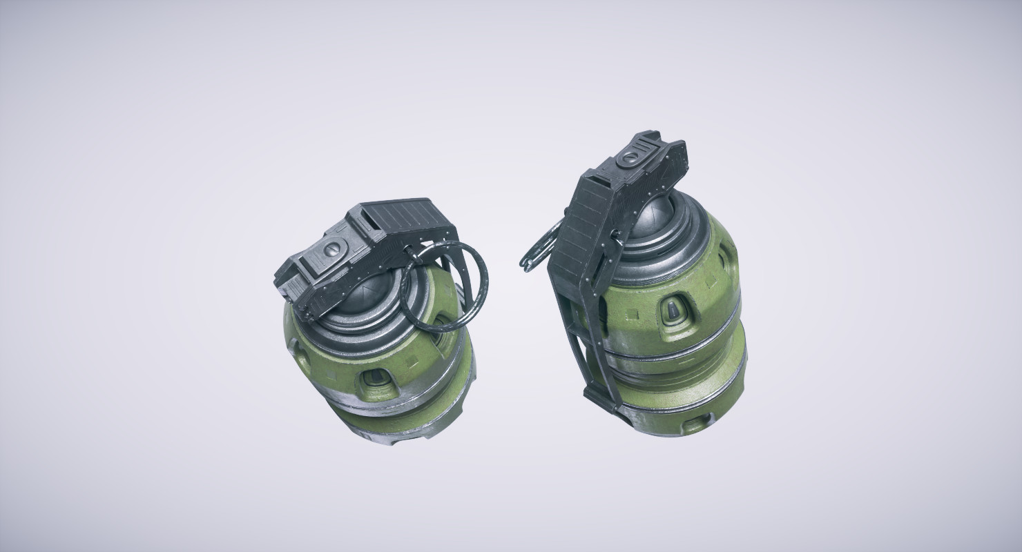 ArtStation - Sci-Fi Grenade | Game Assets