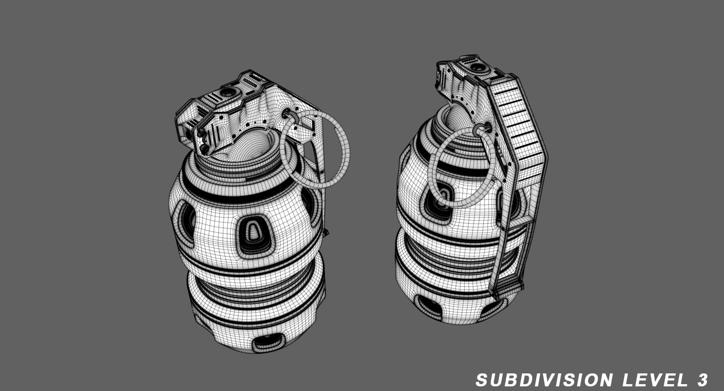 ArtStation - Sci-Fi Grenade | Game Assets
