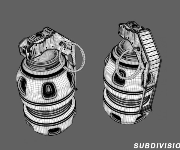 ArtStation - Sci-Fi Grenade | Game Assets