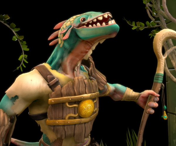 ArtStation - Lizard Man Character Stylized | Game Assets