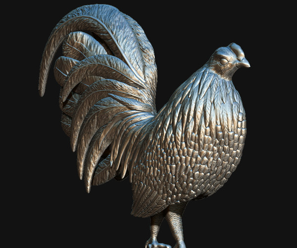 ArtStation - 3D Rooster ready for 3d print | Resources