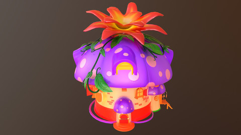 ArtStation - Asset - Cartoons - House - 3D model | Resources